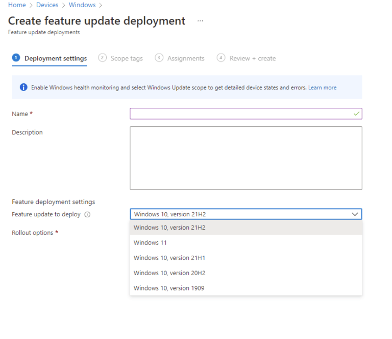 Microsoft Intune Update Ringe konfigurieren - TASTE-OF-IT